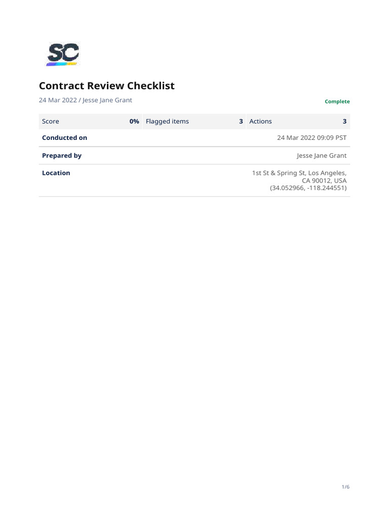 Contract Review Checklist | PDF | Arbitration | Indemnity