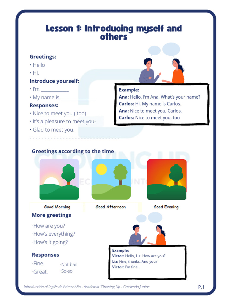 Introducing Myself and Others | PDF | Grammar | Semantics