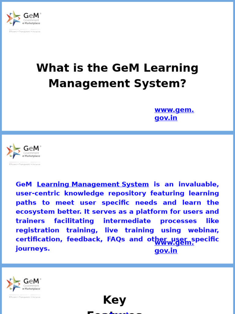 Overview of GeM Learning System | PDF