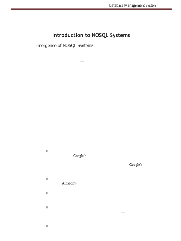 DBMS Module-5 2024 Chap 2 | PDF | No Sql | Replication (Computing)