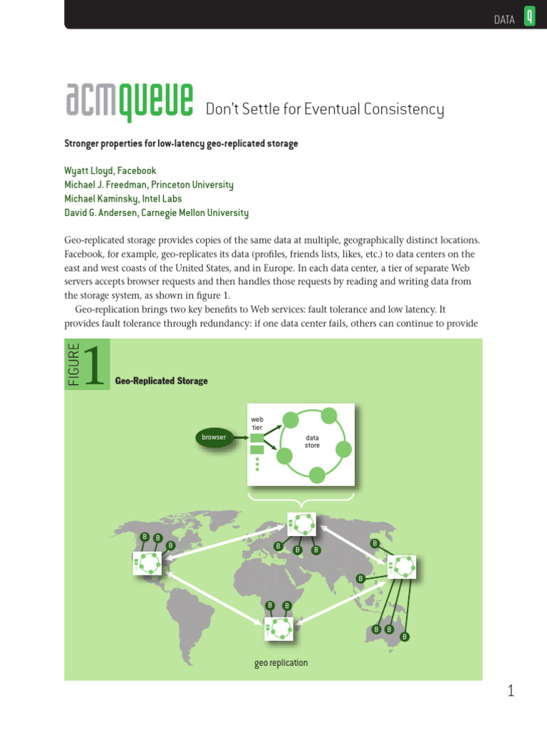 Causal Consistency in Geo-Replication | PDF | Data | Computing
