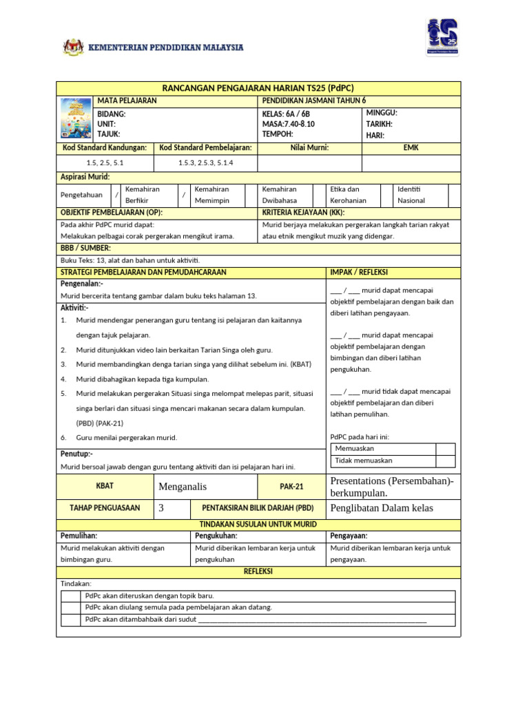 RPH PJ THN 6 TS25 (9) M11 | PDF