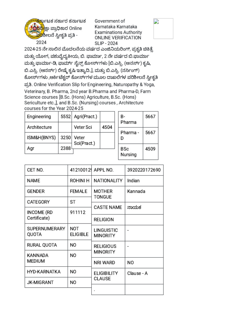 Verification Slip | PDF