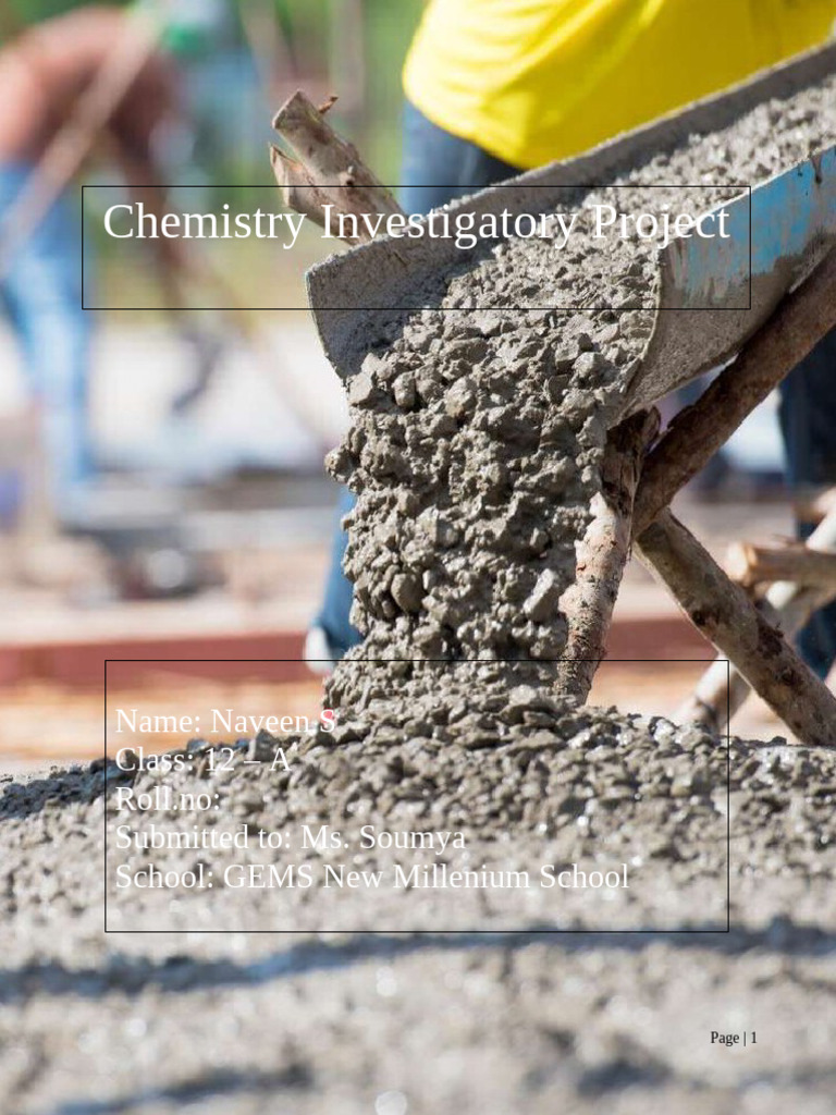 CHEM | PDF | Cement | Concrete