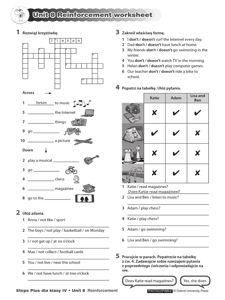 Unit 8 Reinforcement and Extension | PDF | Performing Arts | Entertainment