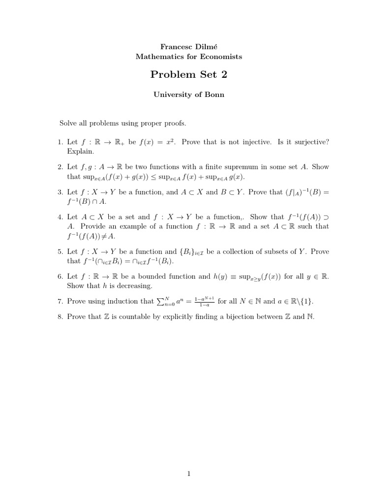 Math MSC PS02 | PDF