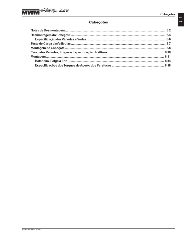 Torque e Montagem do Cabeçote MWM 229 | PDF | Parafuso