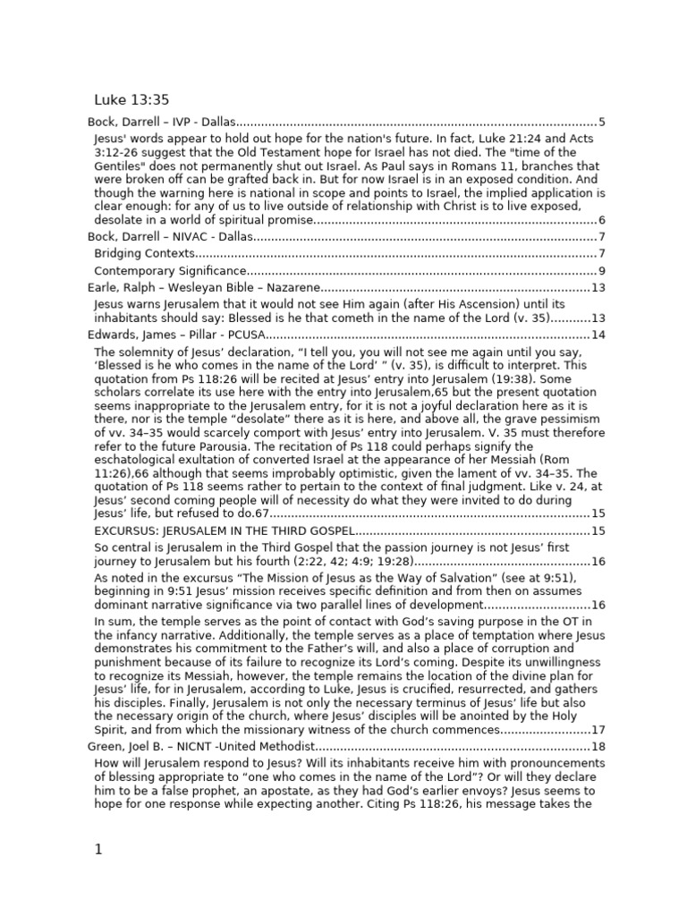 Luke 13 Compilation | PDF | Jesus | Acts Of The Apostles