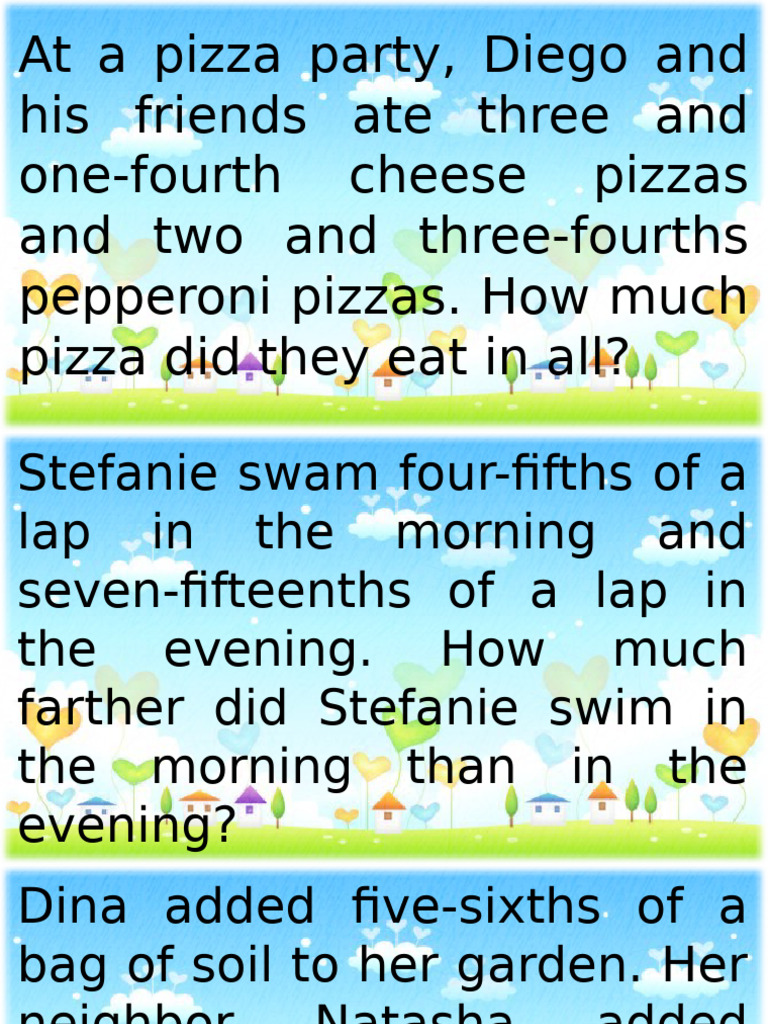 Fractions-Problem Solving | PDF