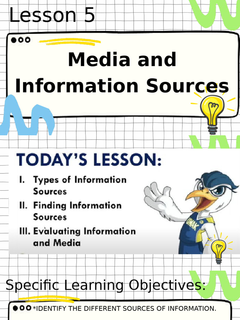 Lesson 5 Media and Information Sources | PDF | Accuracy And Precision ...