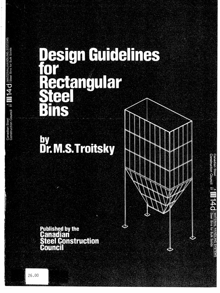 Design Guidelines For Rectangular Steel Bins MS Troitsky | PDF