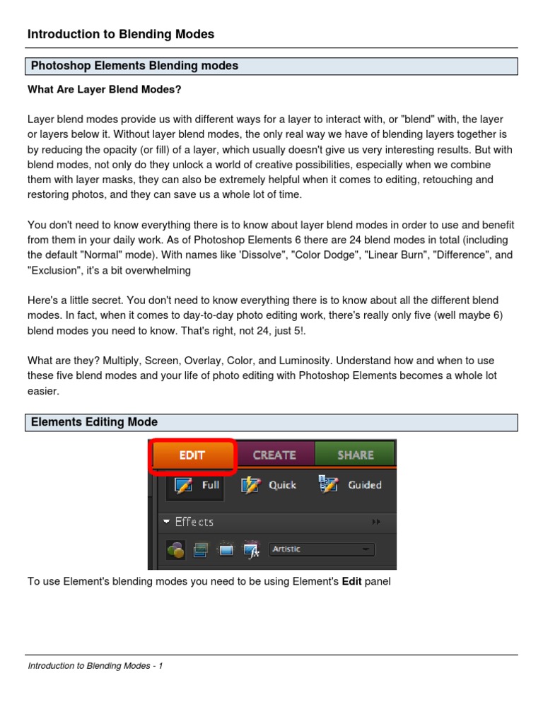 Introduction To Blending Modes | PDF | Computer Graphics | Optics