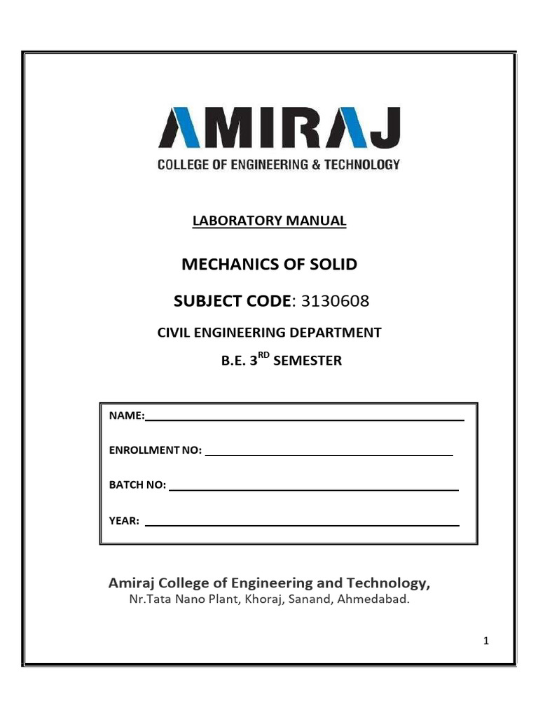 Mos Lab Manual Pdf Fracture Ductility