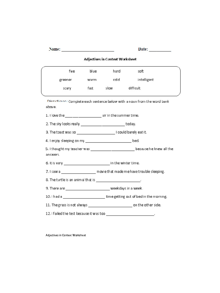 Soal Adjective | PDF