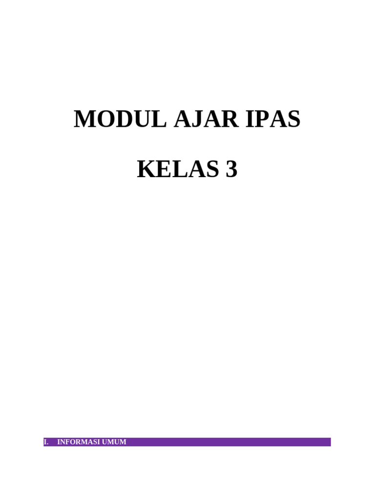 Modul Ajar IPAS Kelas 3: Siklus Hidup Hewan | PDF