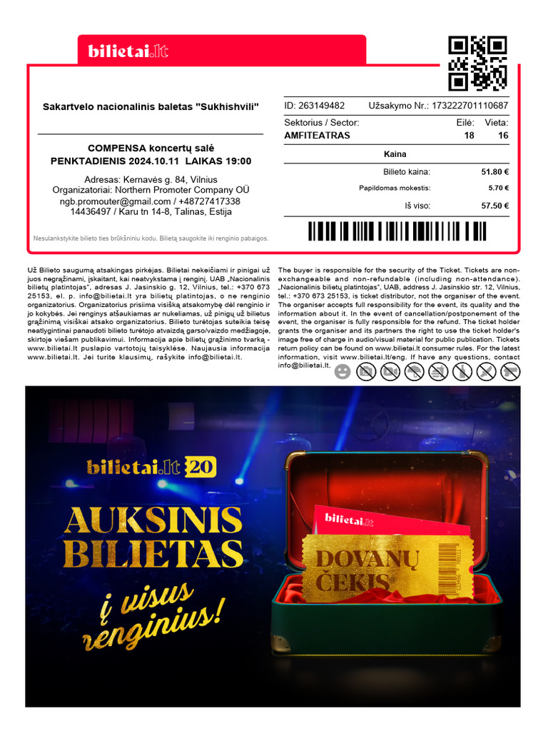 Bilietas(Ai) | PDF