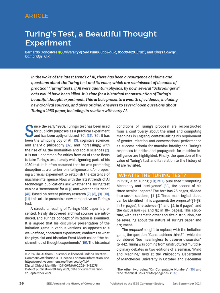 10614793 | PDF | Alan Turing | Artificial Intelligence