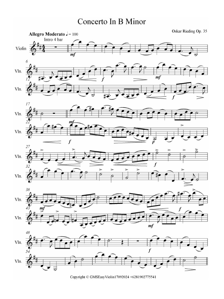 Concerto B Minor | PDF