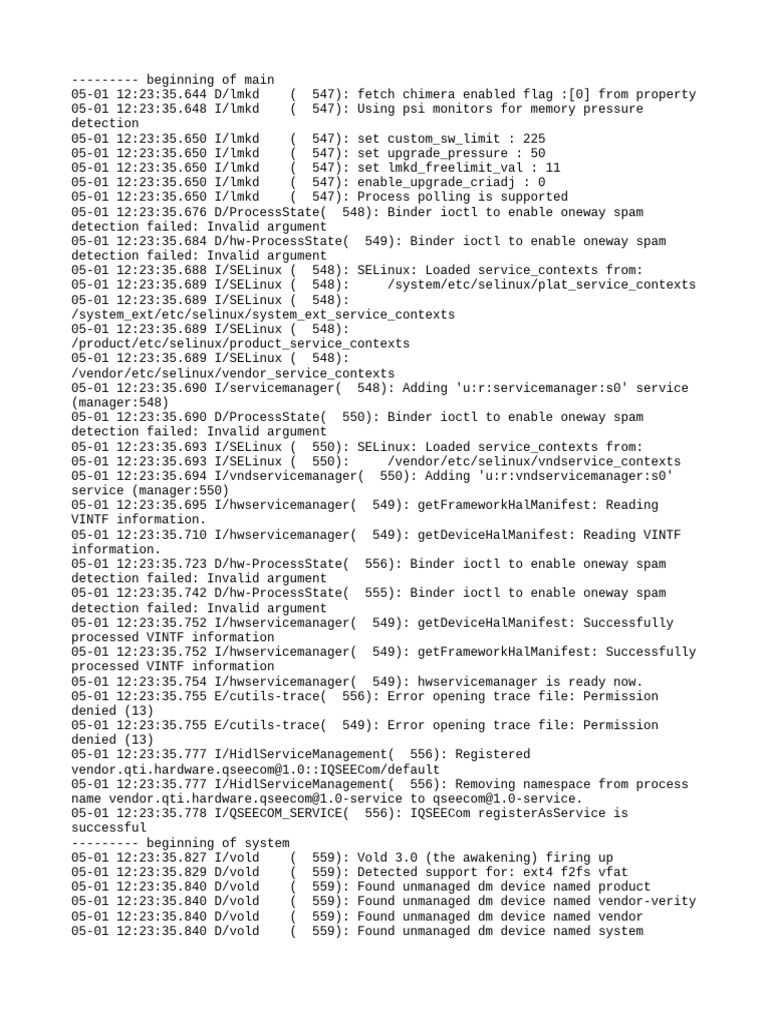 Android System Log Analysis | PDF | Operating System Technology | Computing