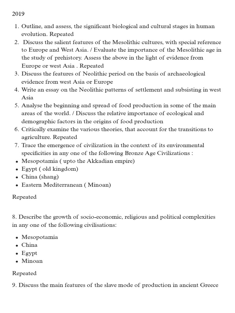 Sofo Pyq Sem 1 .Docx - 20231204 - 115639 - 0000 | PDF | Civilization | Homo