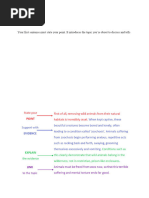 TEEL Paragraph Sentence Starters Guide | PDF