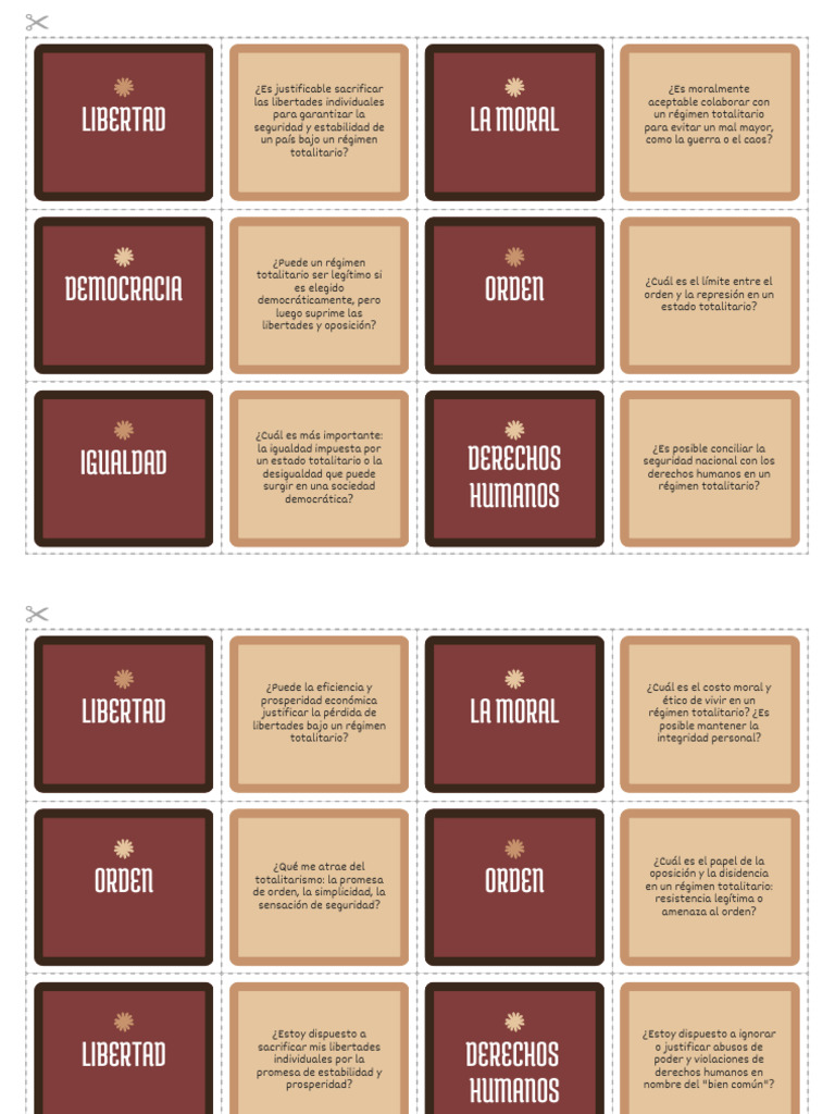 Tarjetas Educativas Ciencias Sociales e Historia Didáctico Marrón | PDF ...