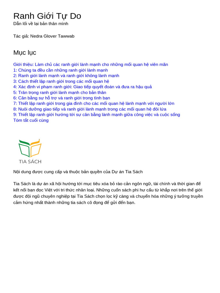 Ranh Gioi Tu Do | PDF