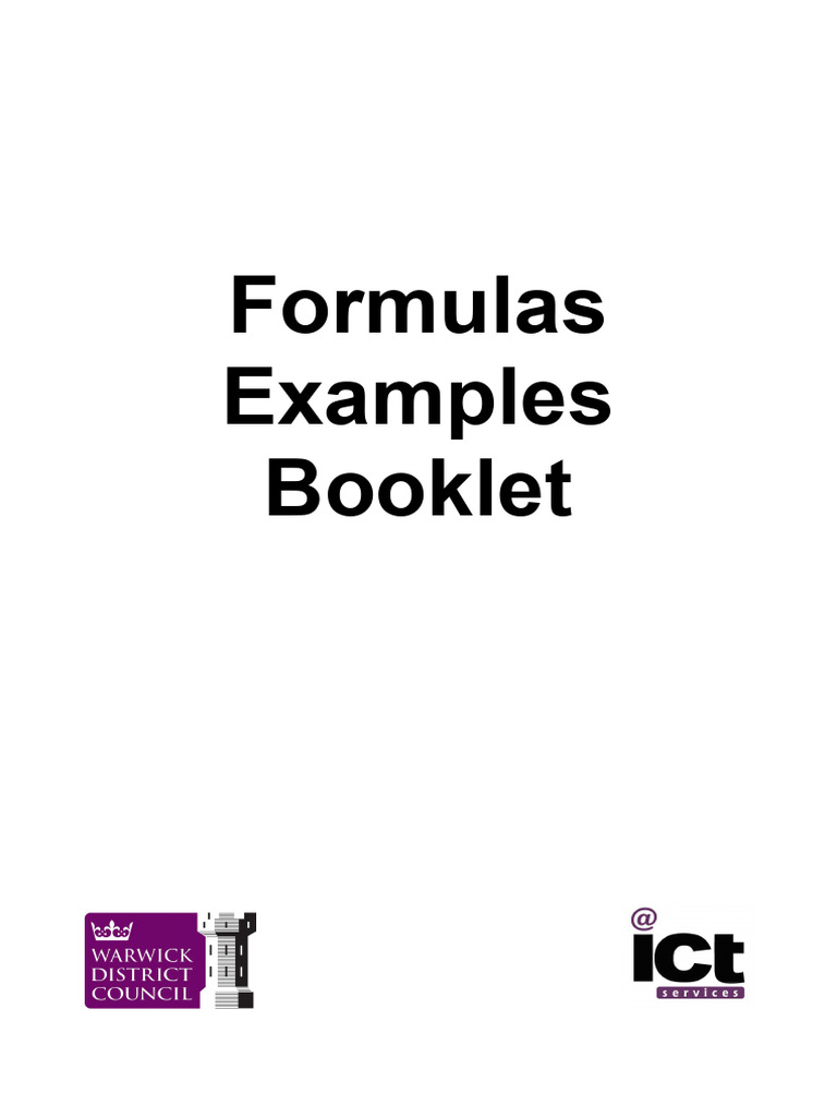 Essential Spreadsheet Formulas Guide | PDF | Spreadsheet