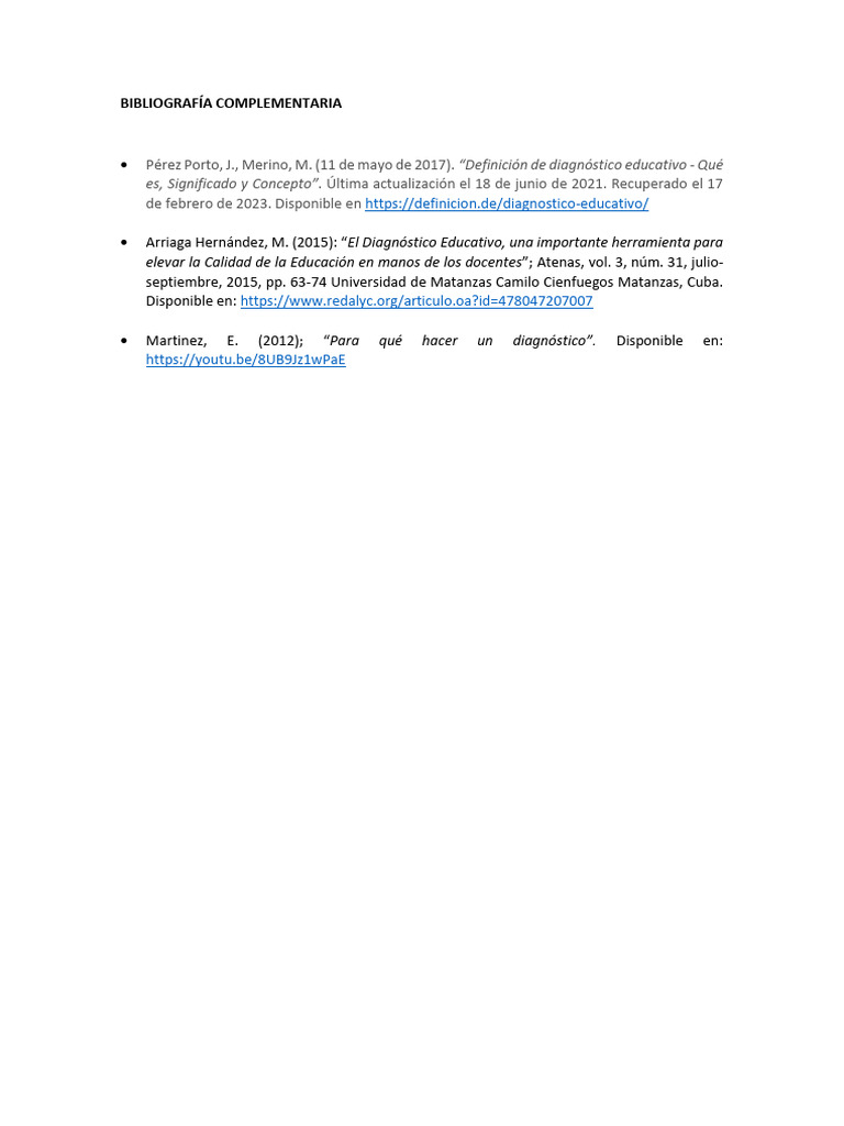 Bibliografía Complementaria | PDF