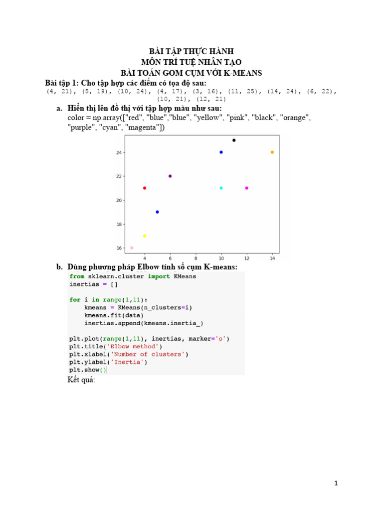 Lab8 KmeansClustering | PDF
