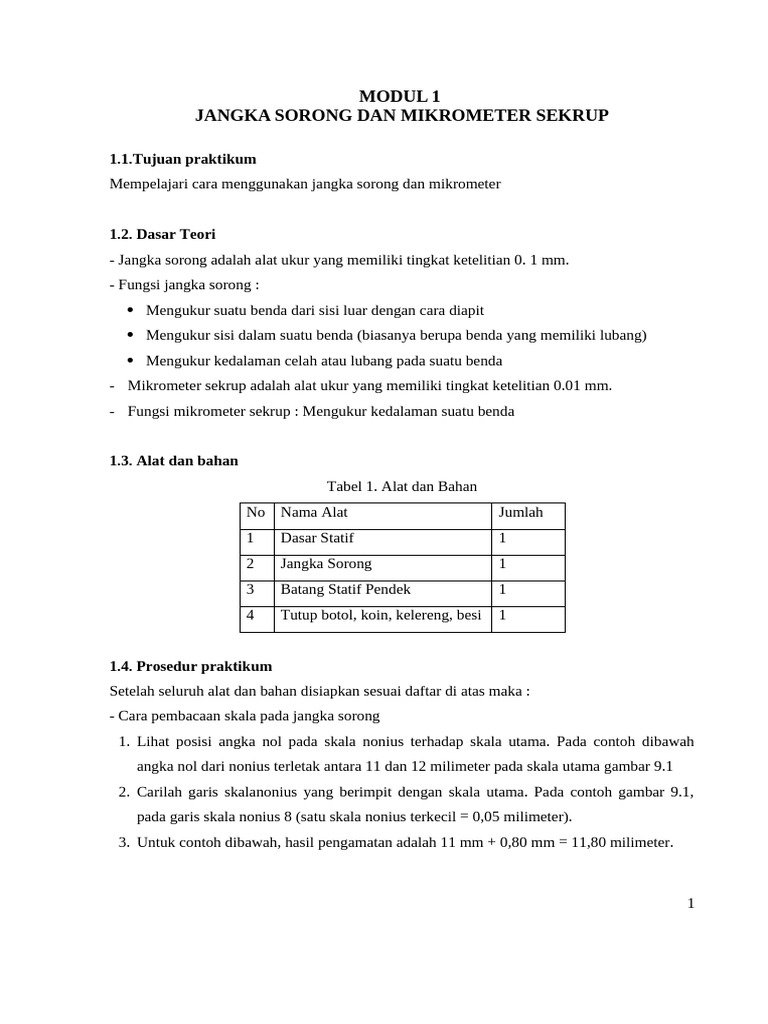 Modul Praktik Fisika | PDF