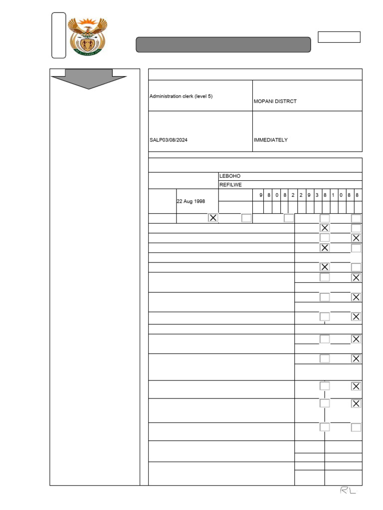 Z83 Form for Government Job Applications | PDF | Criminal Record ...