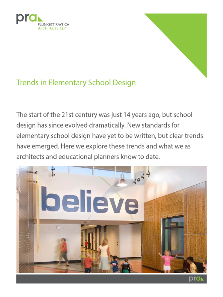Trends in Elementary School Design | PDF | Classroom | Learning