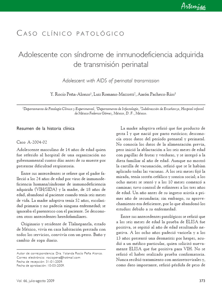 Caso Clinico-1 | PDF | VIH | VIH / SIDA