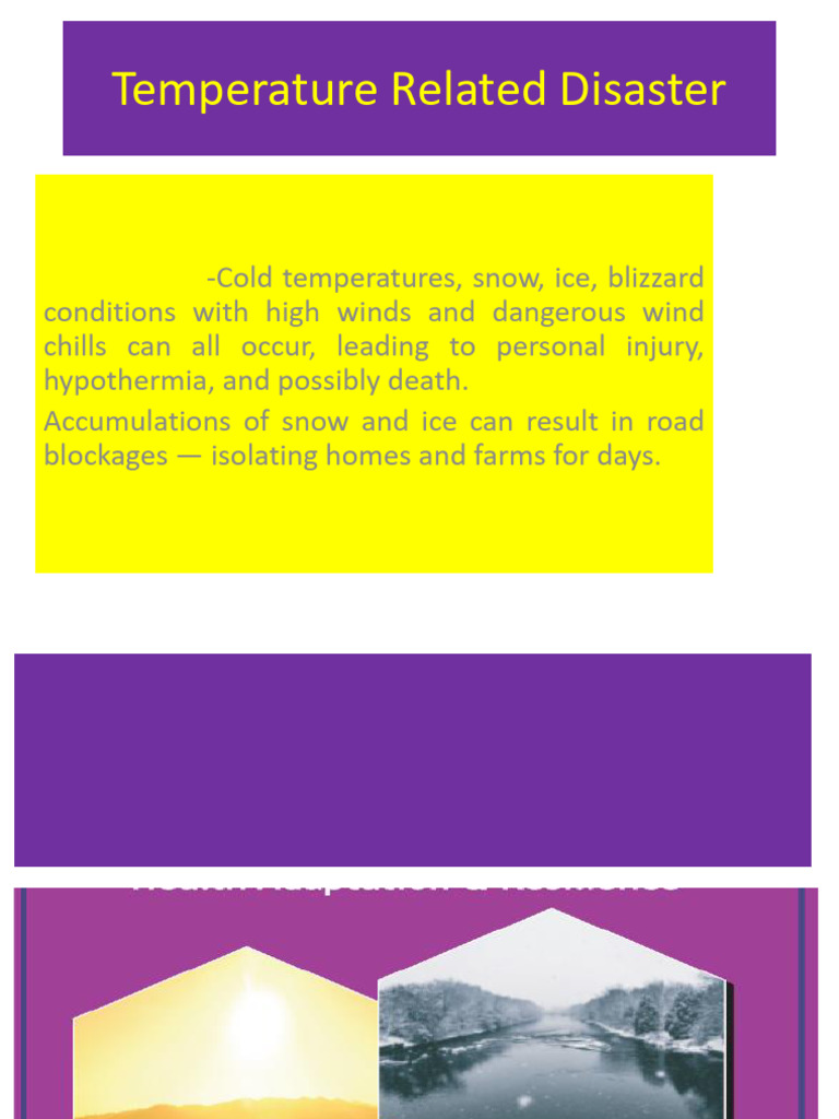Cold and Heat Wave Disasters Explained | PDF