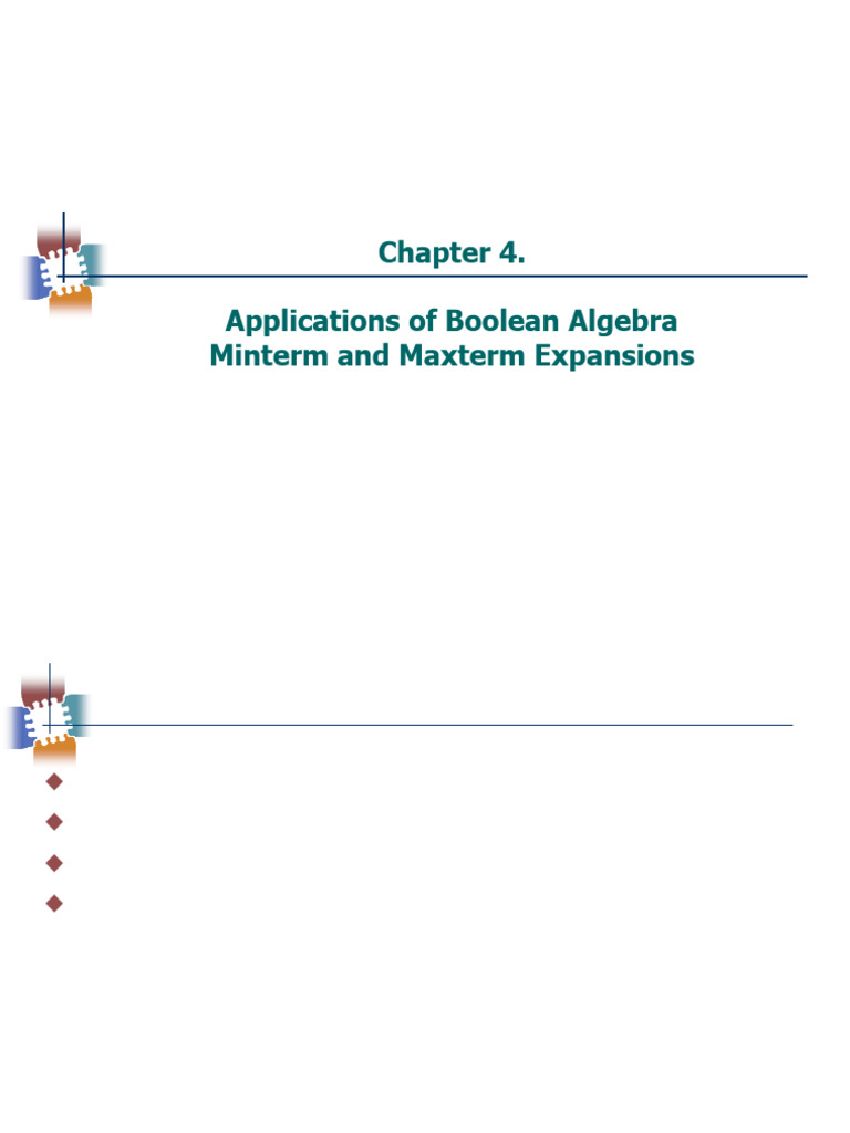 Roth 4 Minterm and Maxterm Expansions | PDF | Digital Electronics | Logic