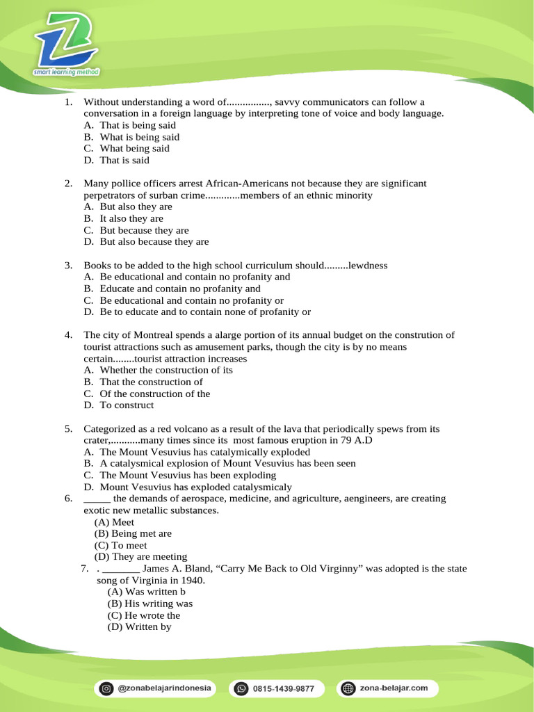 Structure and Written Expression | PDF | Mount Vesuvius | Volcano
