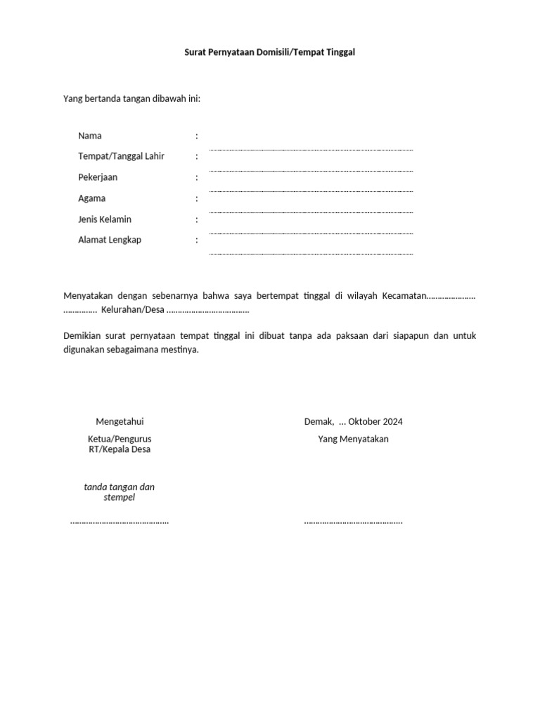 Template Dokumen Rekrutmen Mitra 2025 | PDF