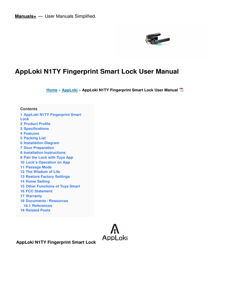 Smart Lock Guide for Homeowners | PDF
