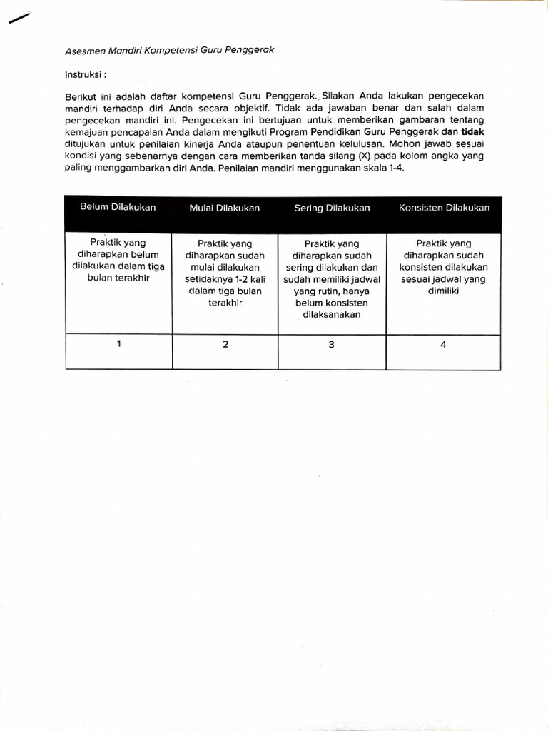 Asesmen Mandiri CGP | PDF