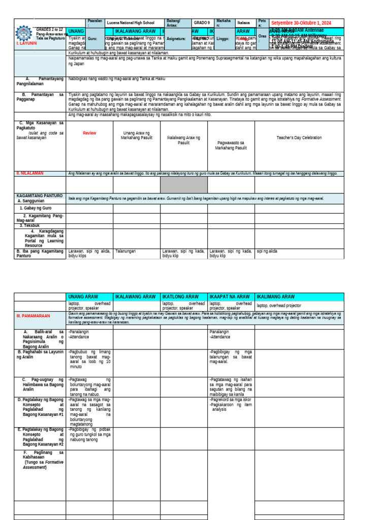 First Week | PDF