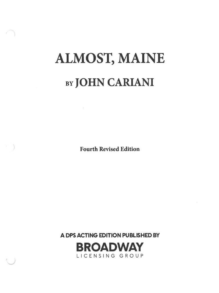 Almost, Maine - Script | PDF | Aurora