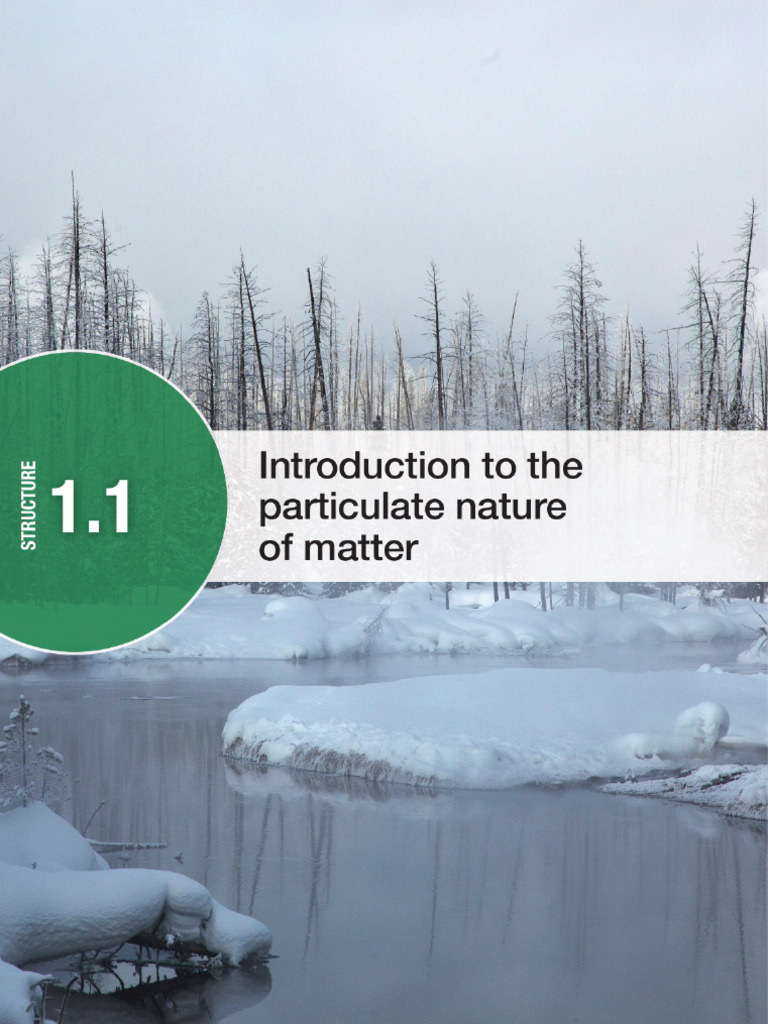 Hl Textbook u1 s1.1 Atomic Structure | PDF | Mixture | Chemical Compounds