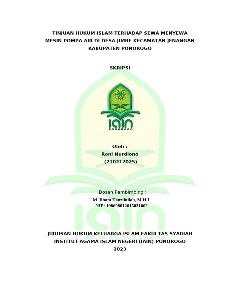 Ethesis Roni Nurdiono | PDF