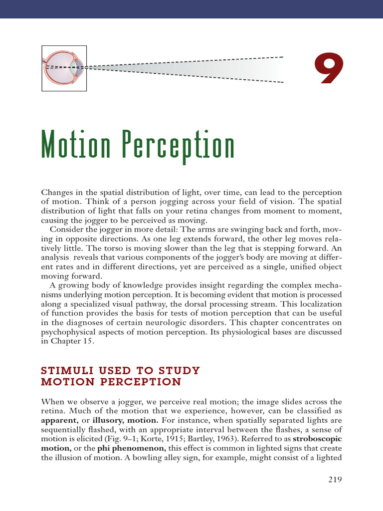 Percepción del movimiento | PDF | Visual Cortex | Visual Acuity