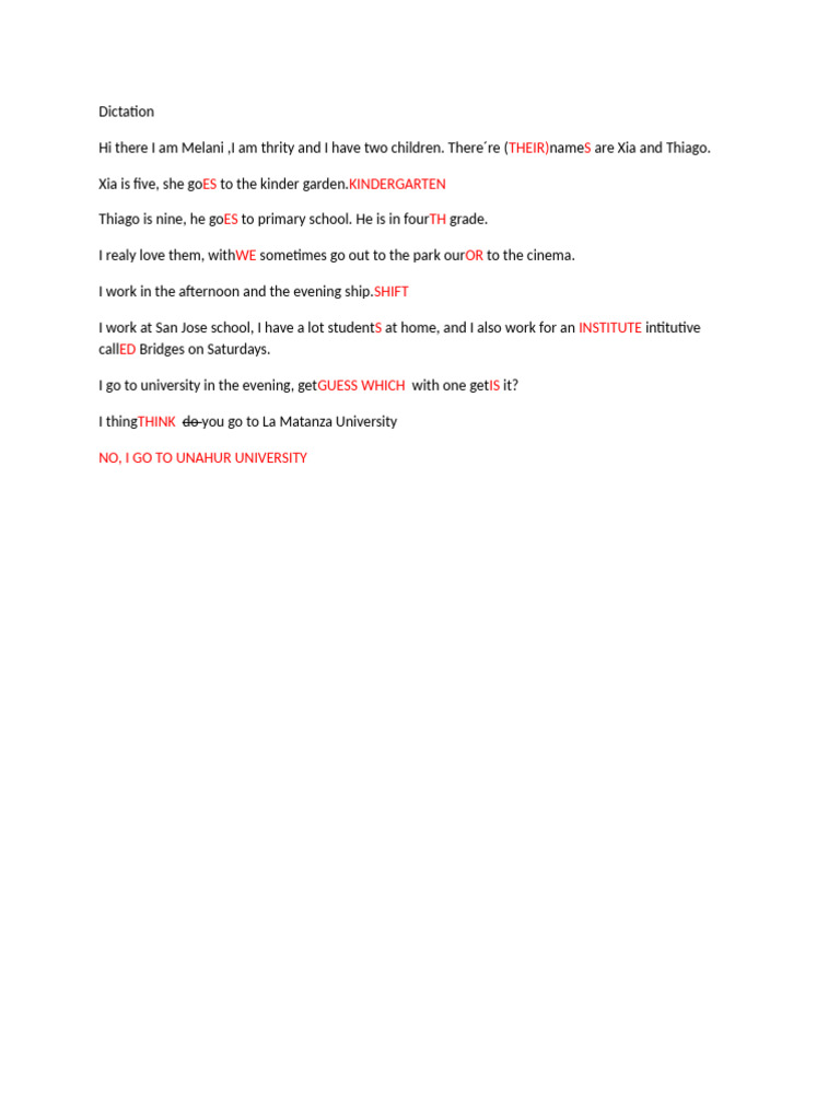 Rorigo Dictation | PDF