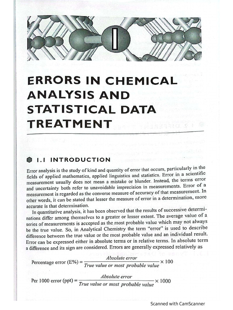 Error in Analysis | PDF