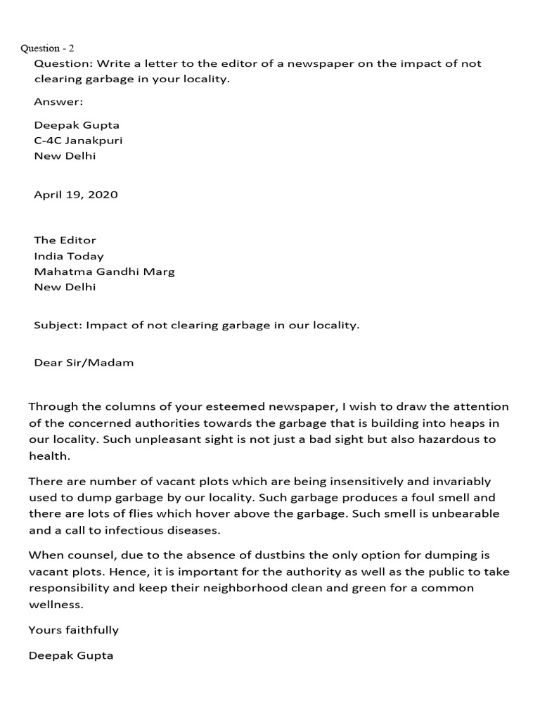 English Fomal Letter | PDF