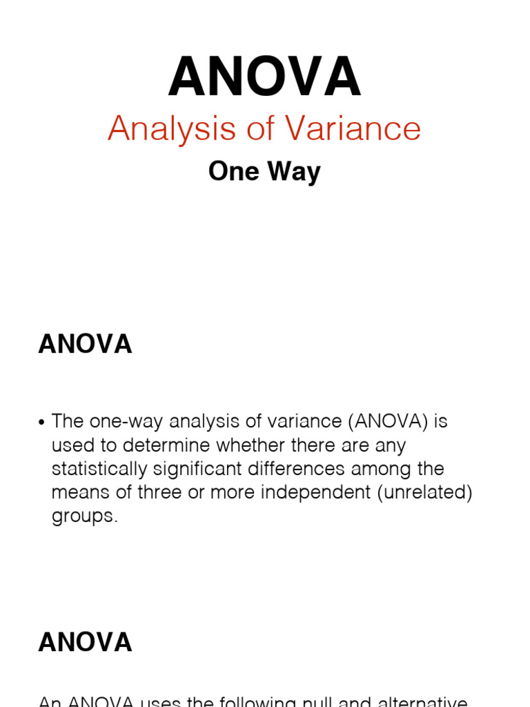 Anova one way | PDF | Analysis Of Variance | P Value
