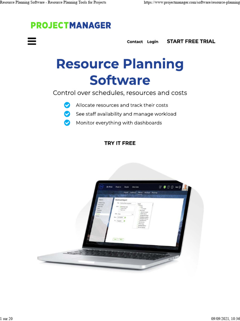 Resource Planning Software - Resource Planning Tools For Projects | PDF